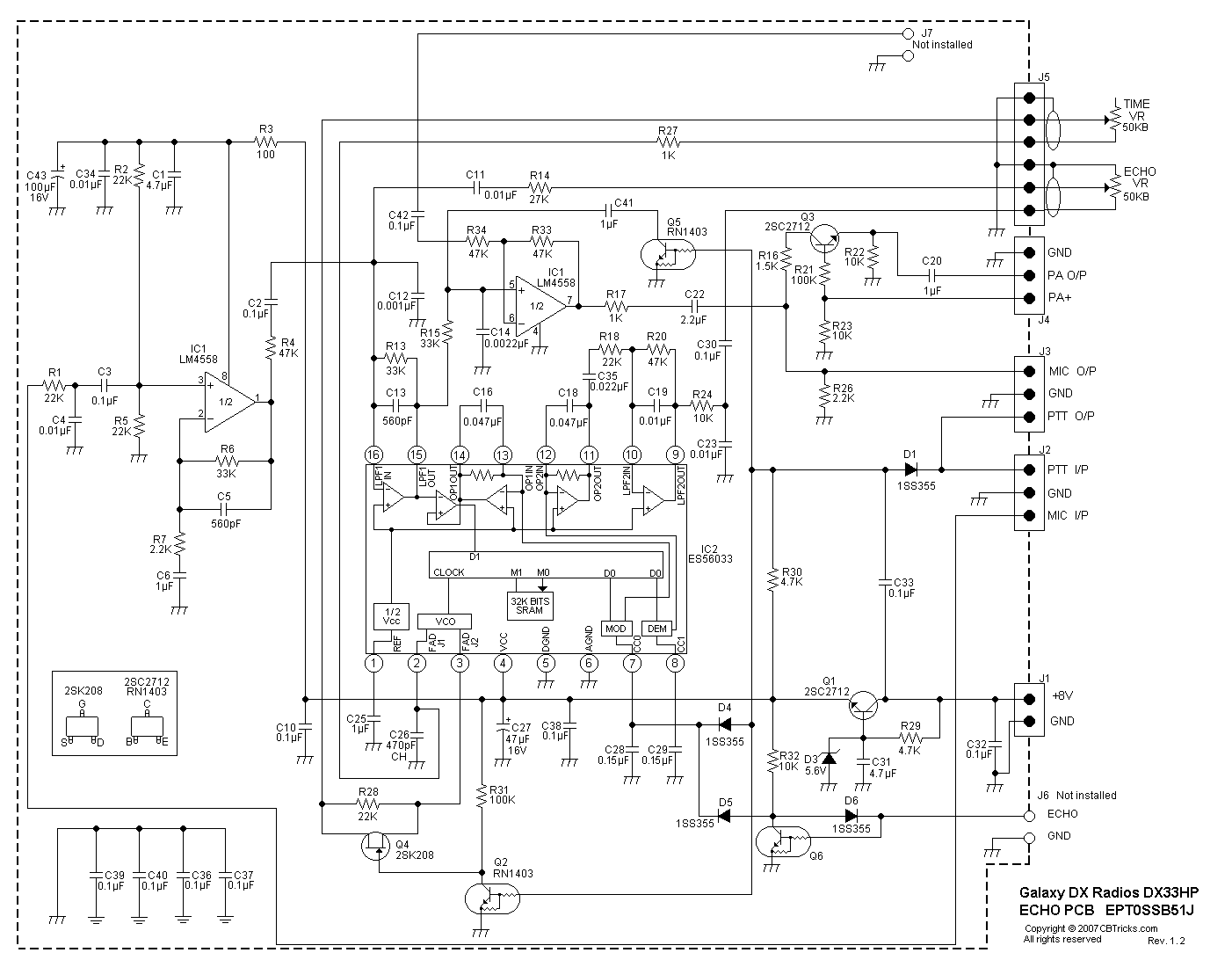 Galaxy Radios DX33HP Service Manual
